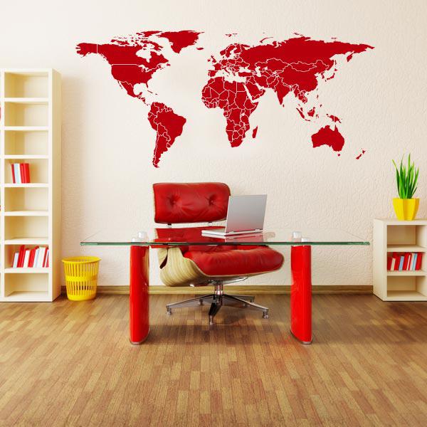 🥇 Vinyl world map 🥇