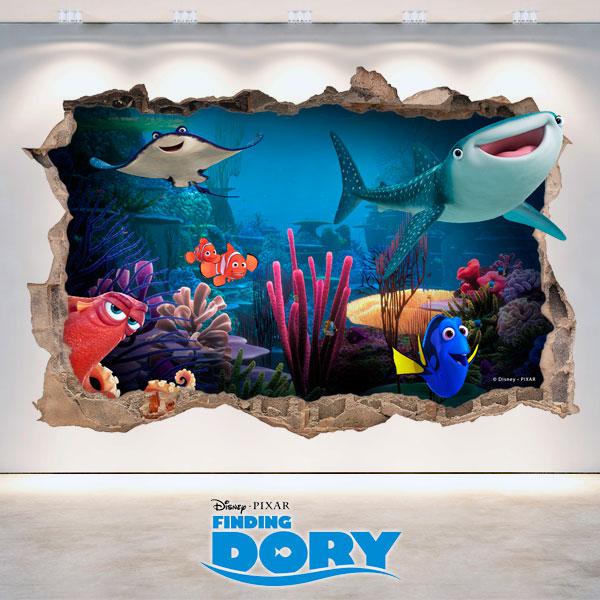 🥇 Vinyl Disney Dory looking for hole wall 3D 🥇
