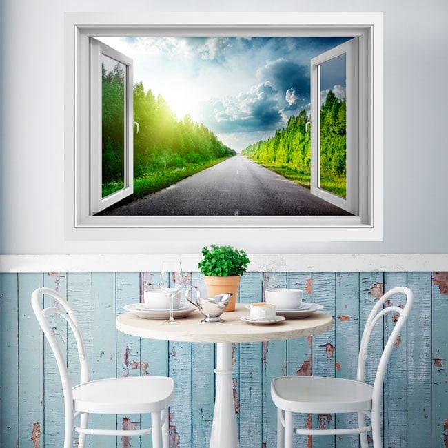 🥇 Windows 3D road and pine 🥇