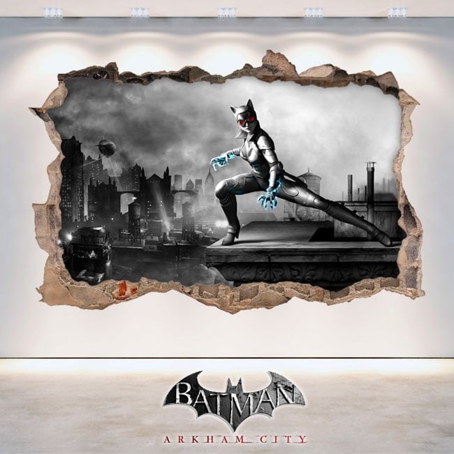 🥇 Vinyl and stickers 3D Batman Arkham City 🥇