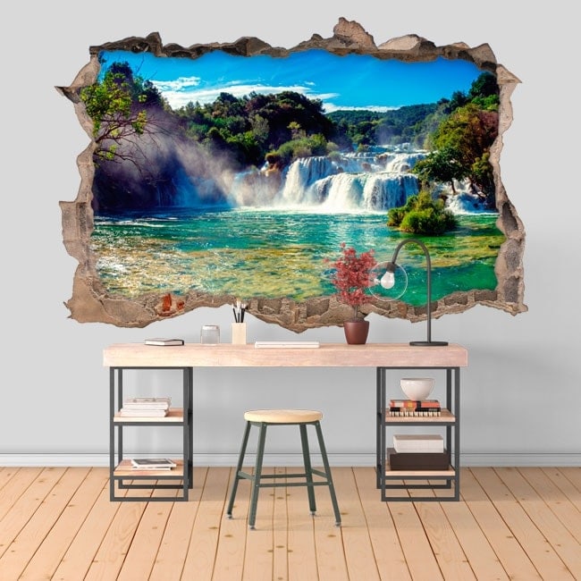🥇 3D stickers waterfalls Krka national park 🥇
