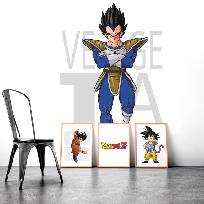 🥇 Vinyl and stickers dragon ball vegeta 🥇