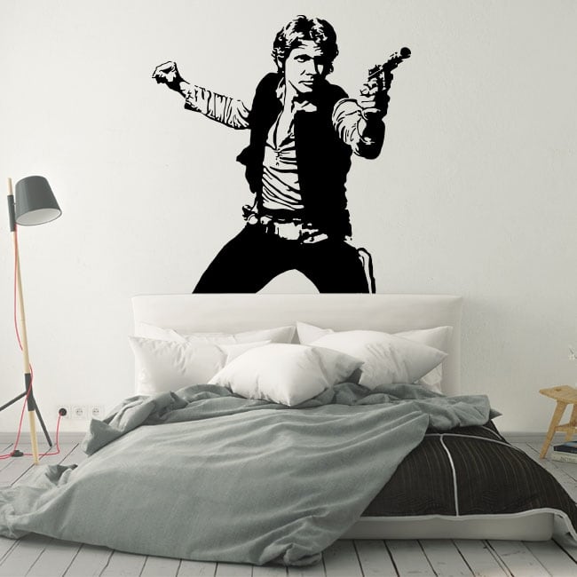 🥇 Adhesive vinyl and stickers star wars han solo 🥇