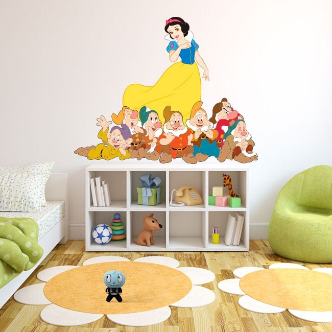 🥇 Vinyl stickers disney snow white and the 7 dwarfs 🥇