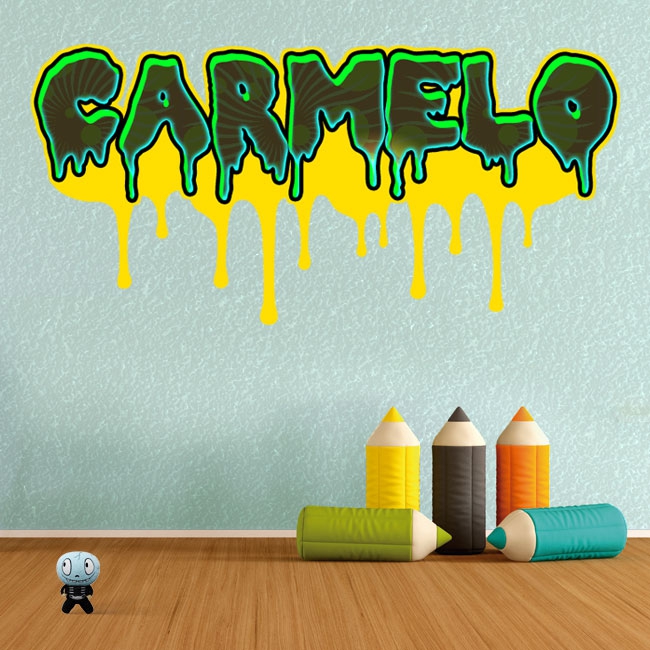 🥇 Custom name graffiti effect stickers 🥇