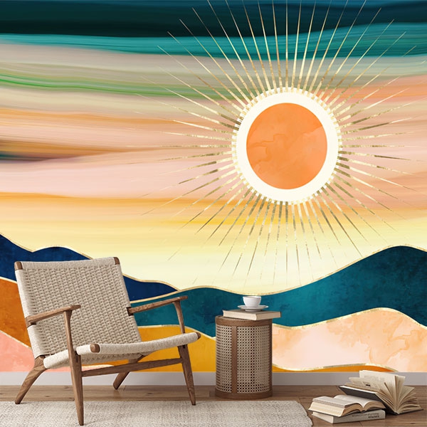 Mural Painting Landscapes Scenic Wallpaper Country Landscape